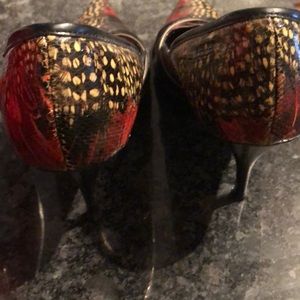 naughty monkey | Shoes | Naughty Monkey Animal Print Heels Sz85 | Poshmark